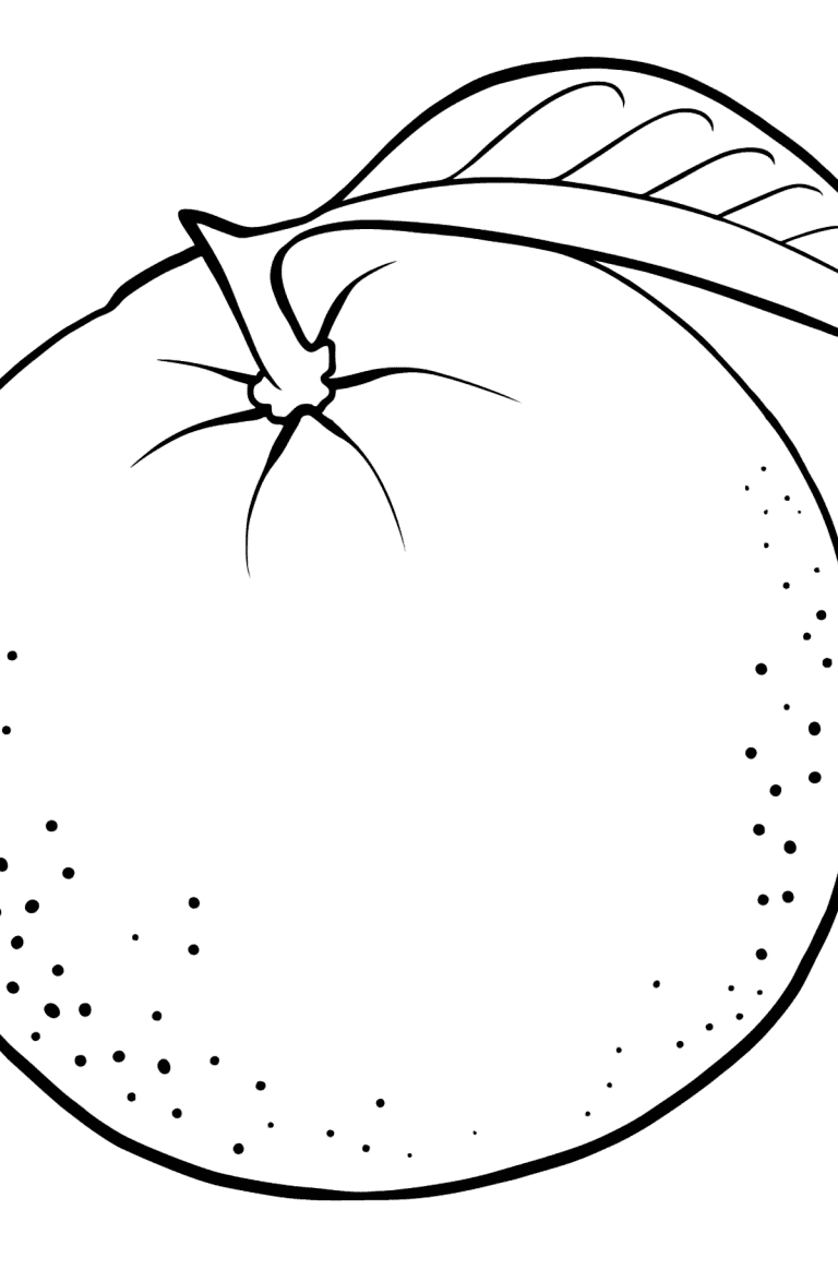 Coloriage orange pour les enfants ♥ En ligne ou imprimer