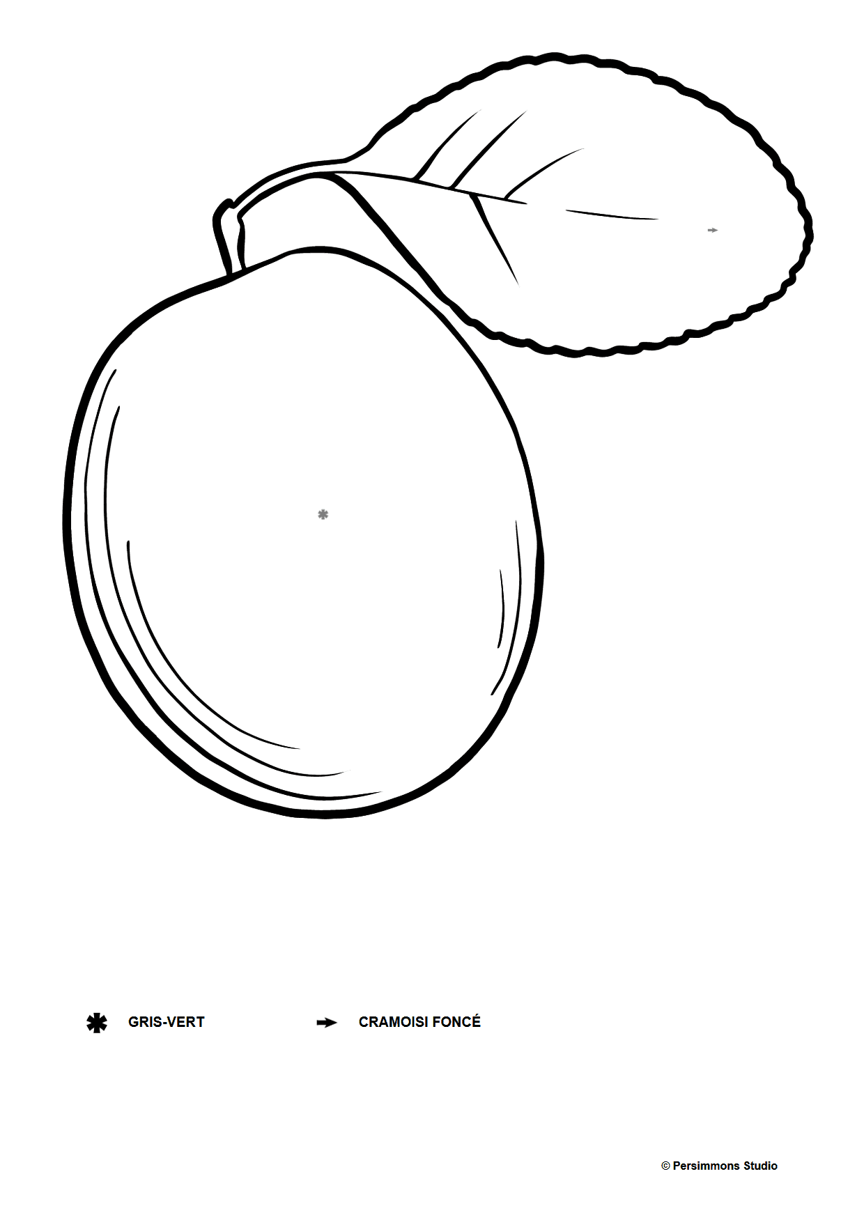 Coloriage prune ♥ En ligne ou imprimer gratuit