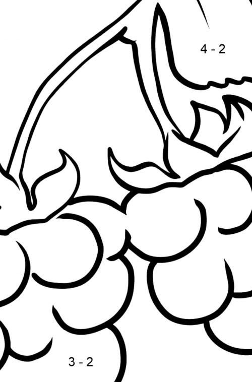 Disegno di lampone da colorare per bambini ♥ Online o stampare!