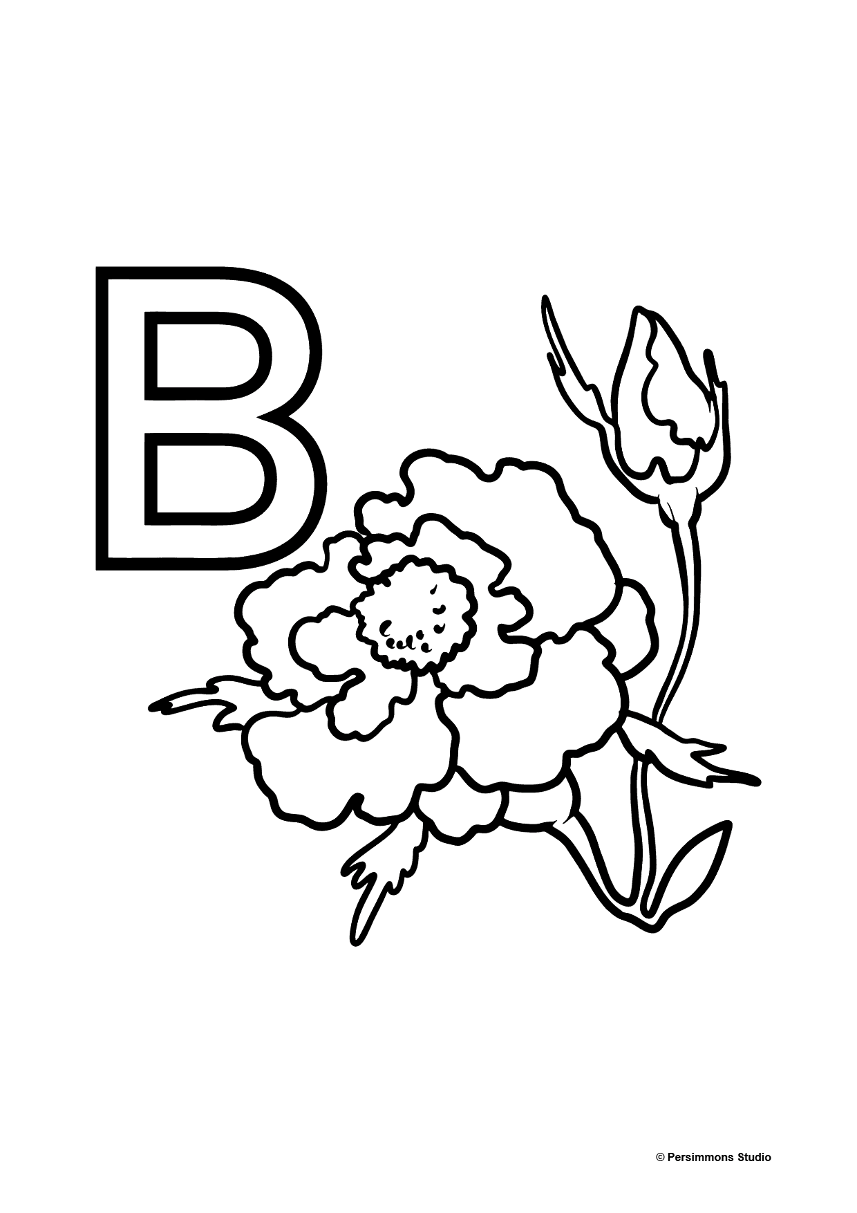 German Letter B coloring pages ♥ Print and Online Free!