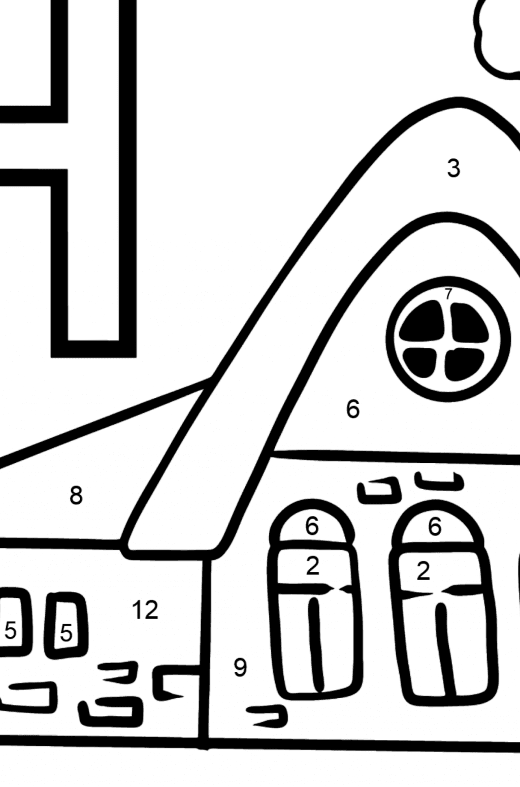 German Letter H coloring pages ♥ Print and Online Free!