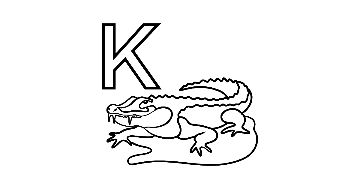 German Letter K coloring pages ♥ Print and Online Free!