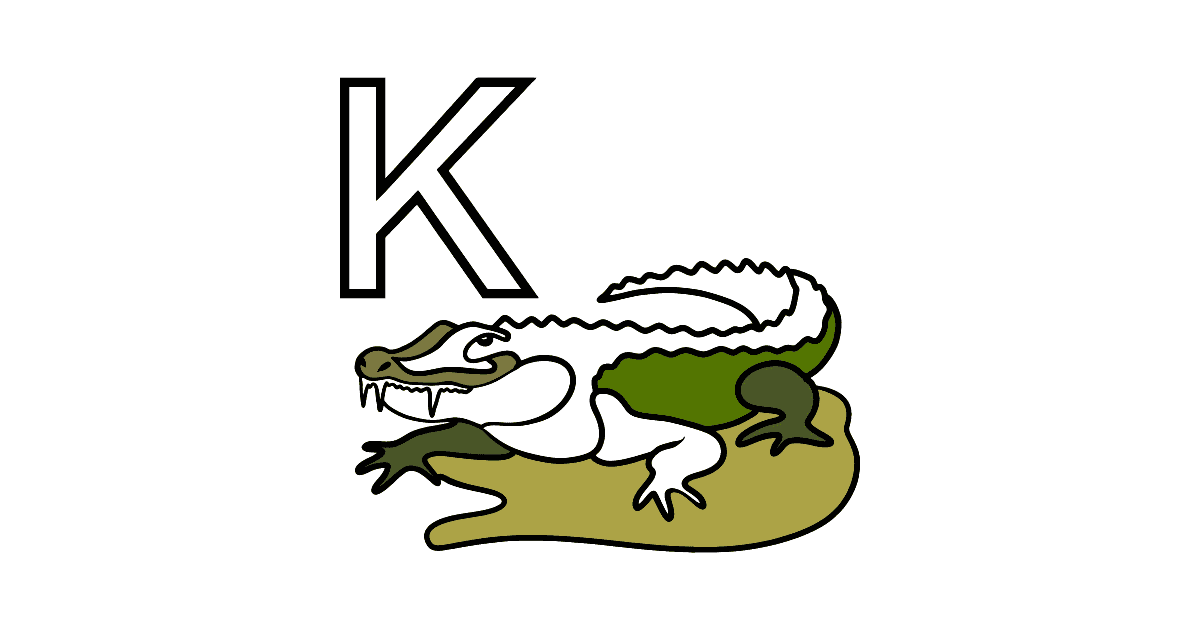 German Letter K coloring pages ♥ Print and Online Free!