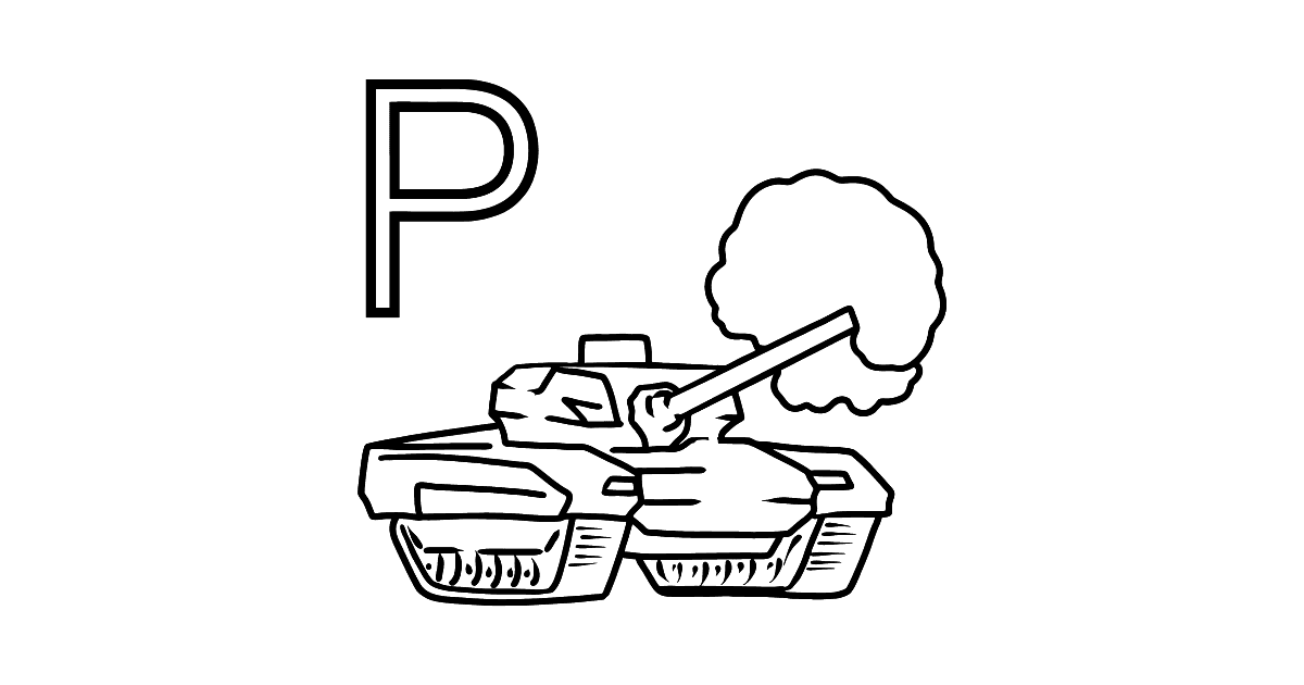 German Letter P coloring pages ♥ Print and Online Free!