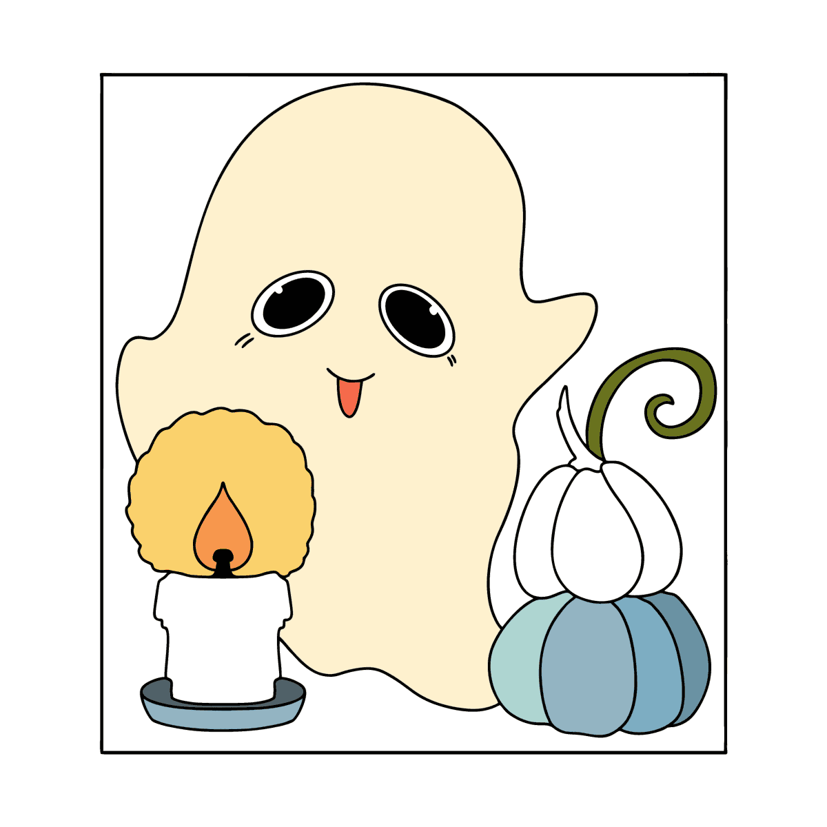 Omalovánka Duch pro děti ♥ Online nebo Vytisknout Zdarma!