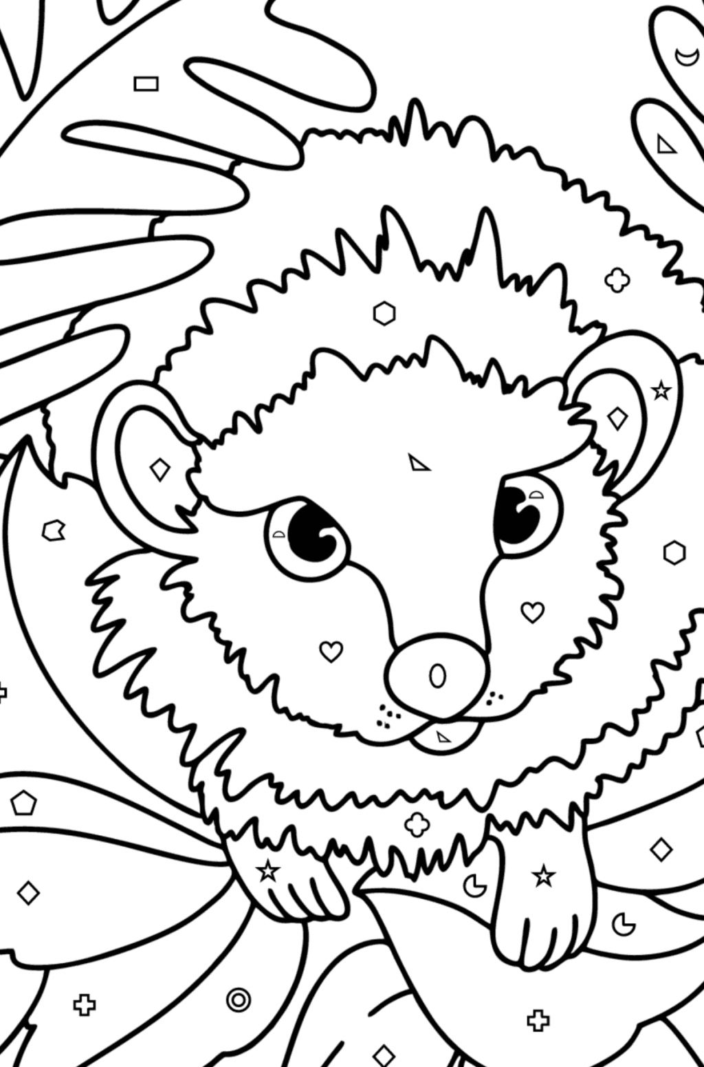 Mewarnai gambar Landak nyata - Online dan Cetak Gratis!