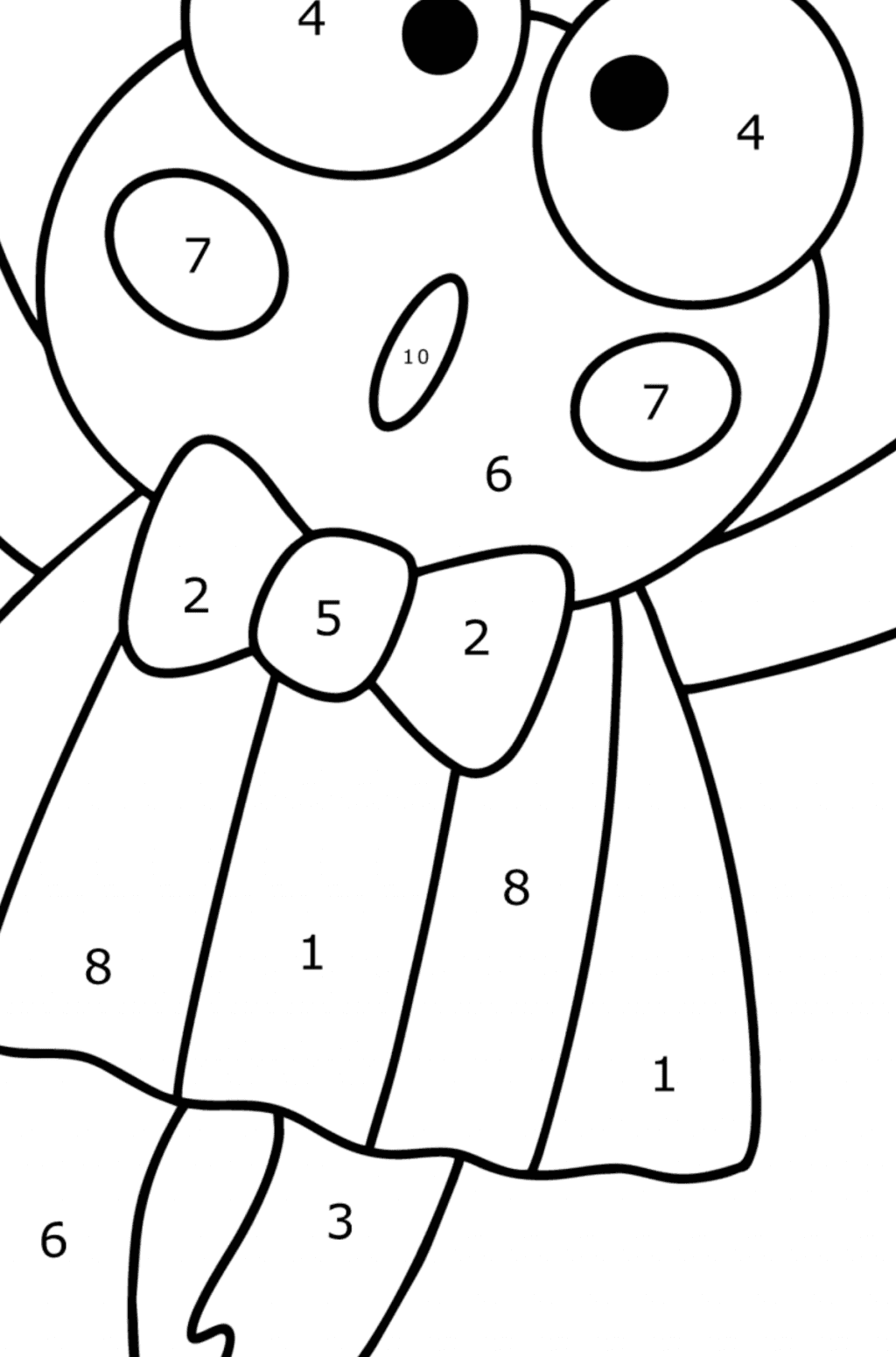 Hello Kitty Keroppi coloring page ♥ Online and Print for Free!