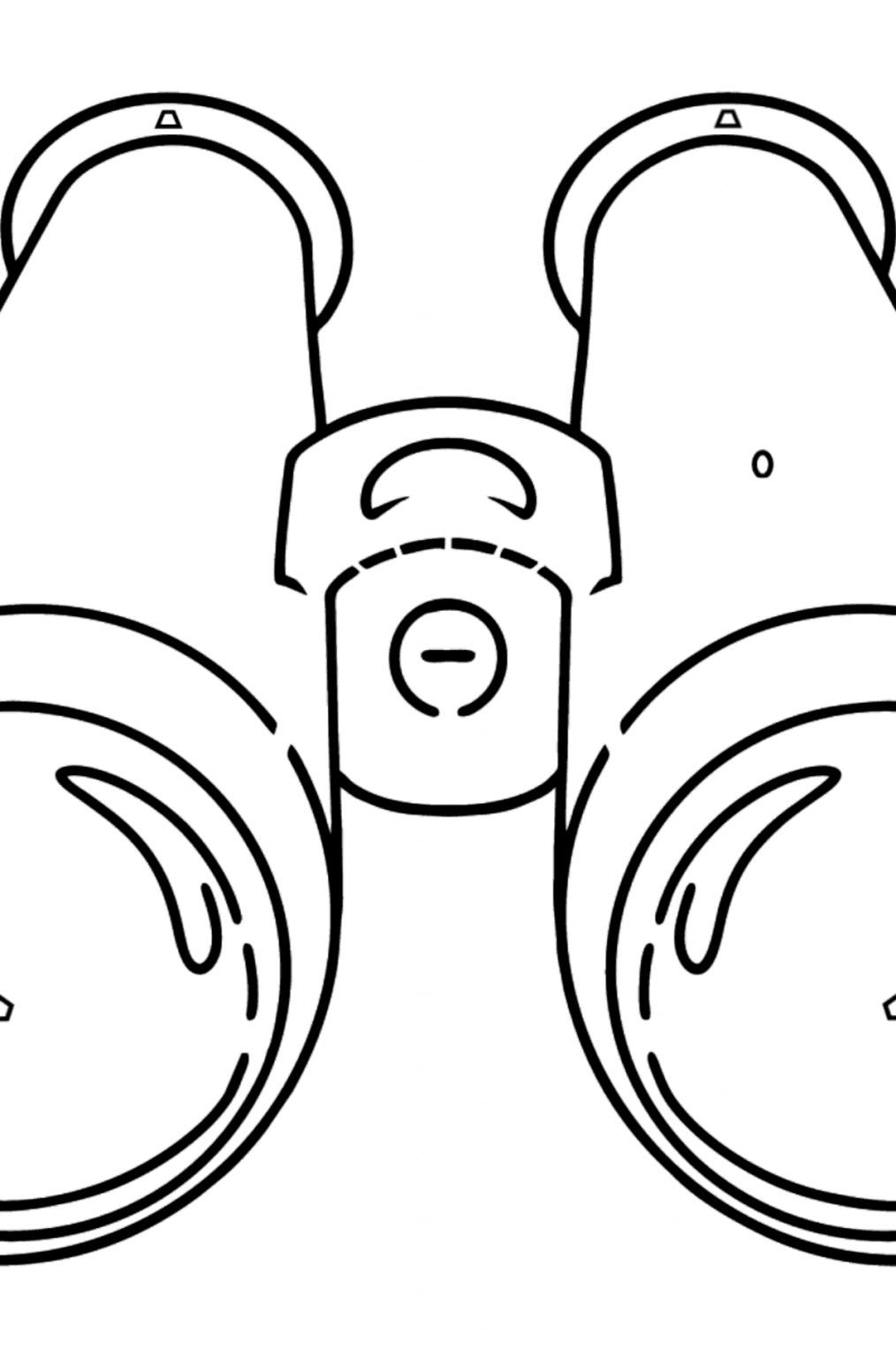 Binoculars coloring page ♥ for kids Online or Printable for Free!