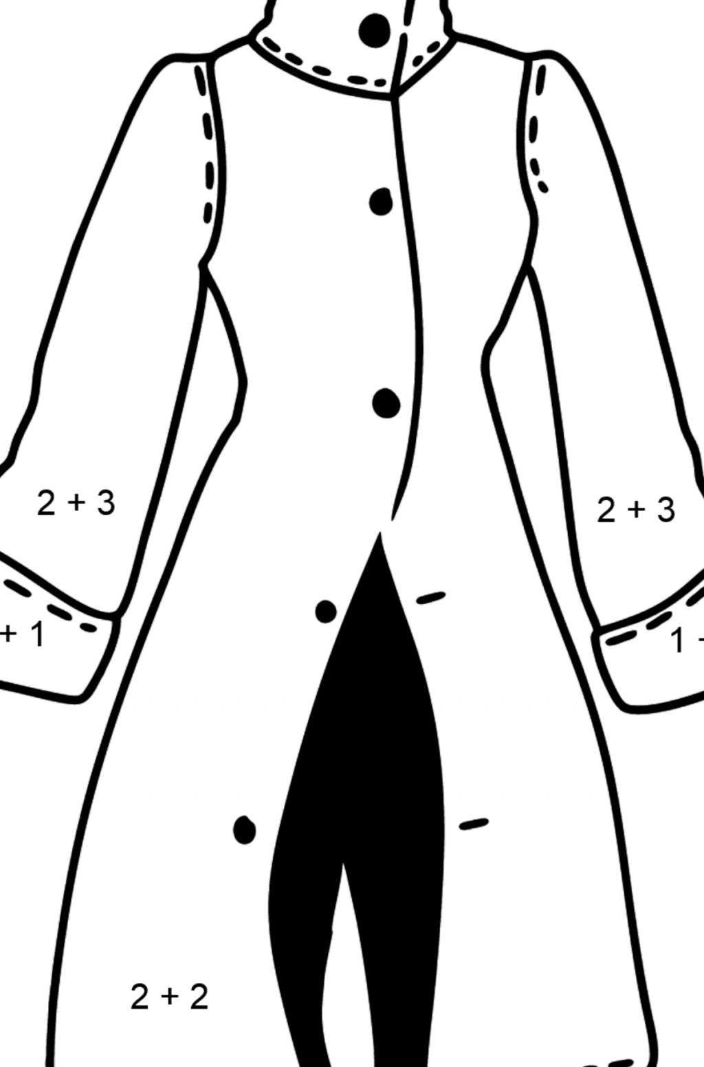 Coat coloring page ♥ for kids Online or Printable for Free!