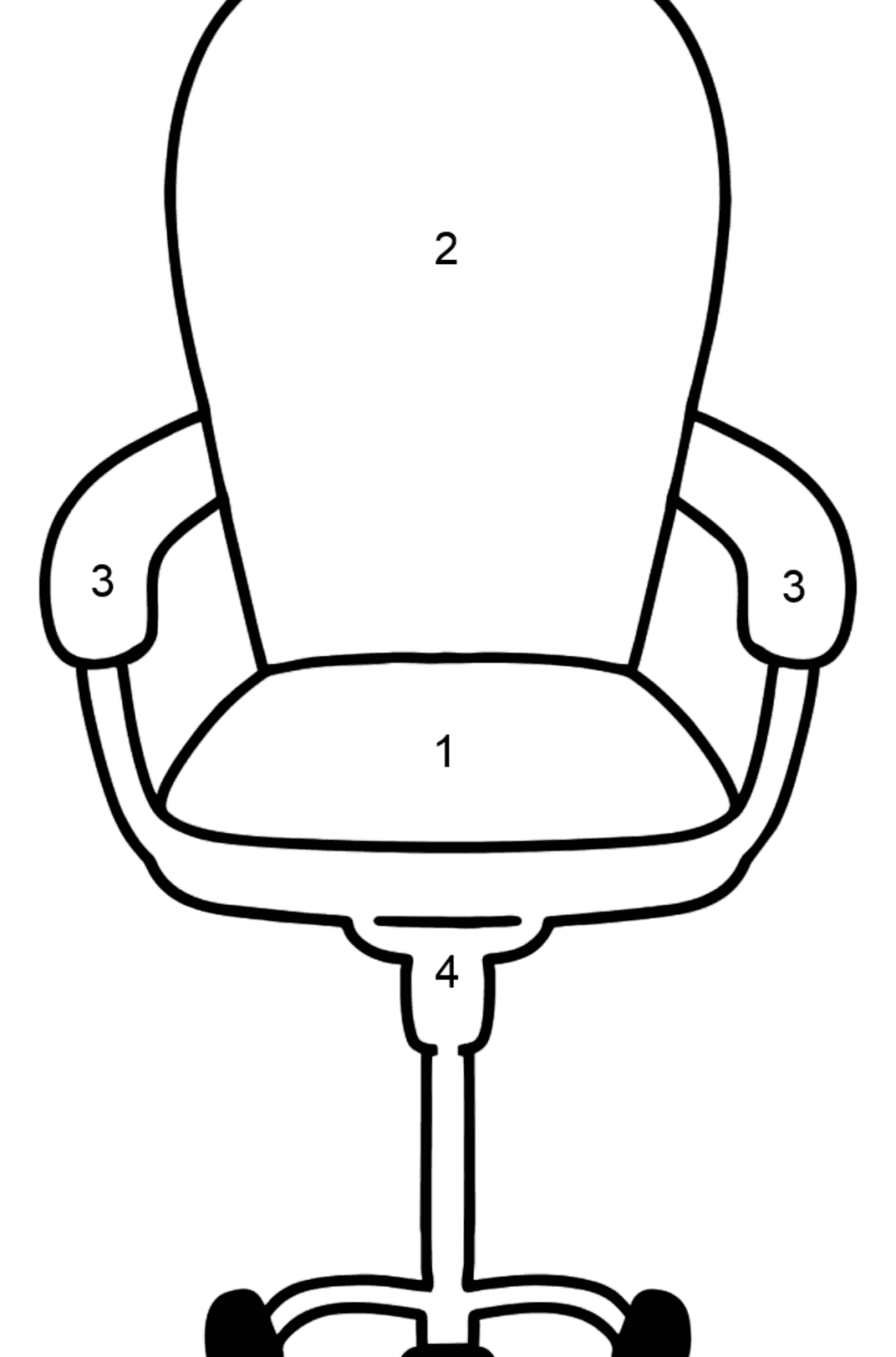 Computer Chair coloring page ♥ for kids Online or Printable for Free!