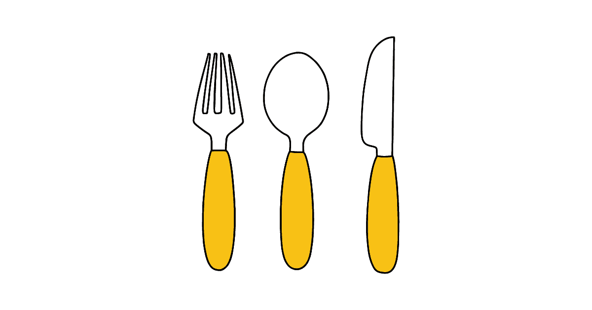 Disegno di Posate da colorare ♥ Online o stampare gratis!