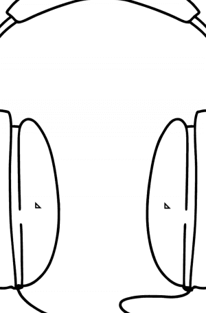 Headphones coloring page ♥ for kids Online or Printable for Free!