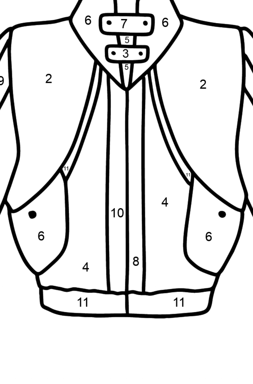 Jacket coloring page ♥ for kids Online or Printable for Free!