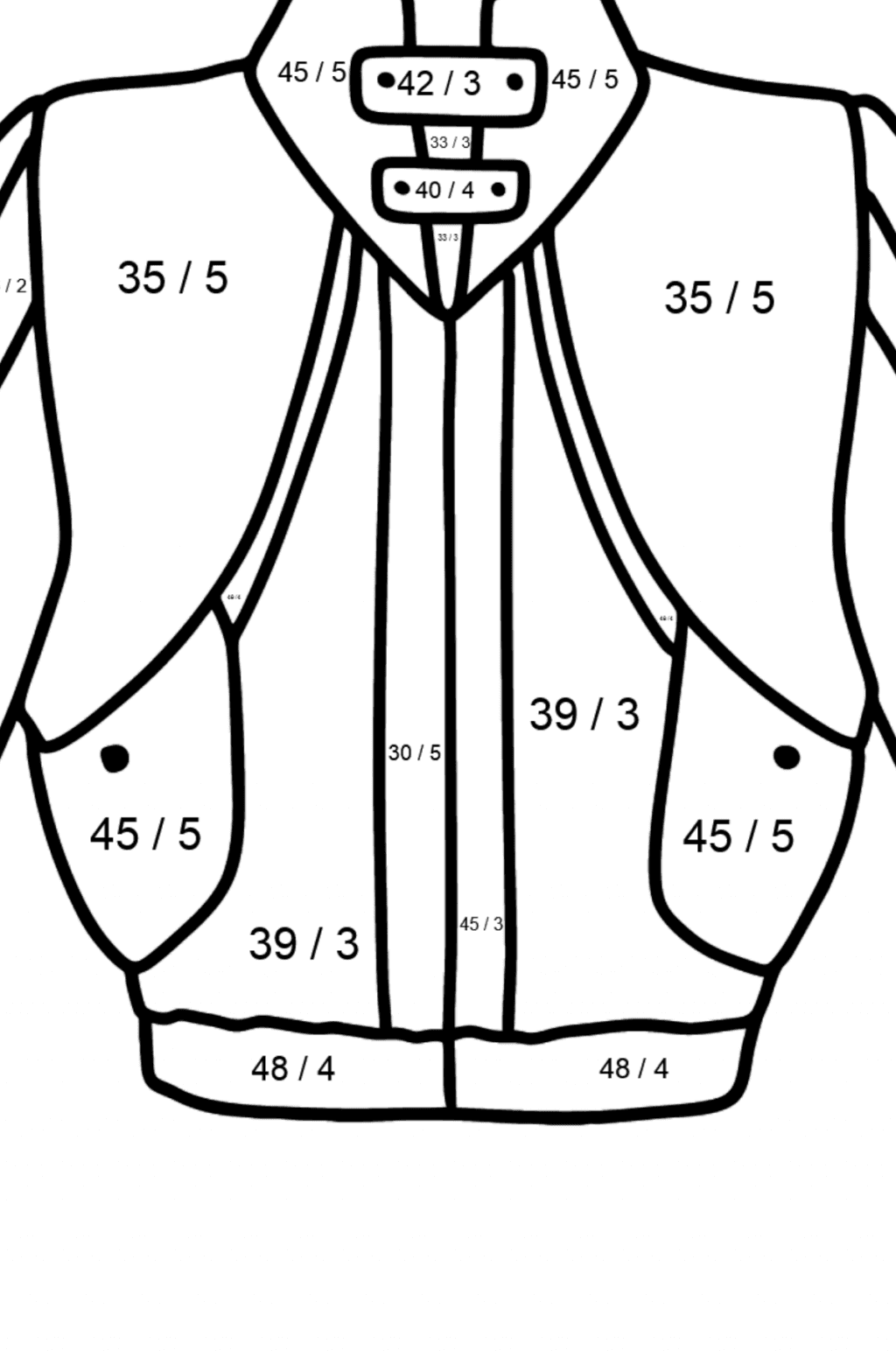 Jacket coloring page ♥ for kids Online or Printable for Free!