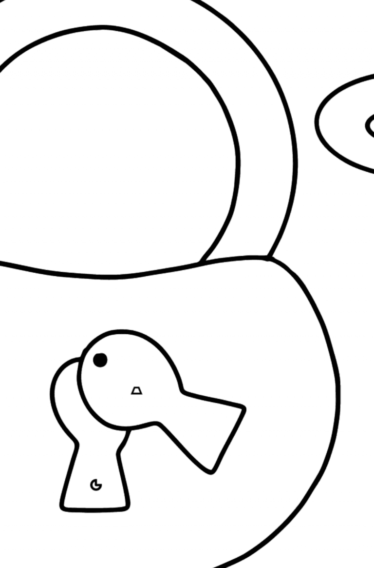 Lock and Key coloring page ♥ for kids Online or Printable for Free!