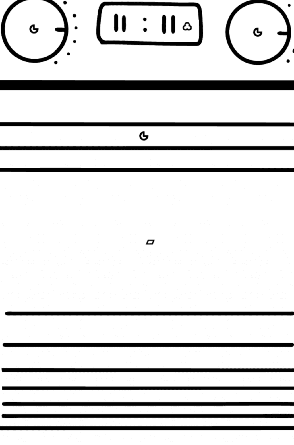 Oven coloring page ♥ for kids Online or Printable for Free!