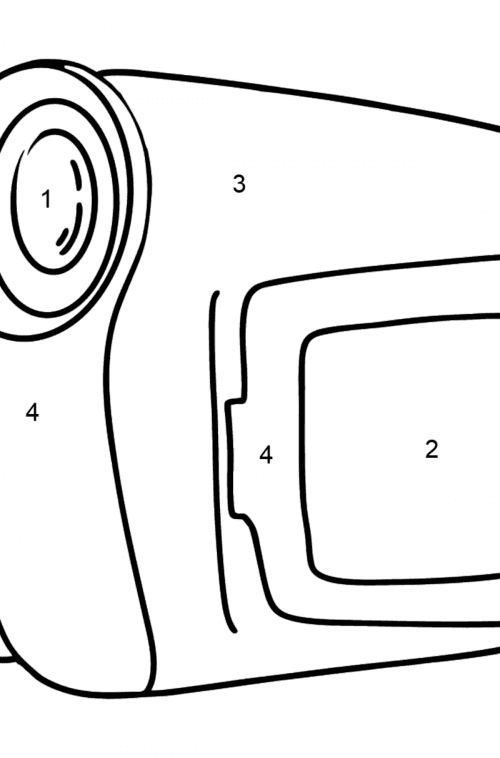 Video camera coloring page ♥ for kids Online or Printable for Free!