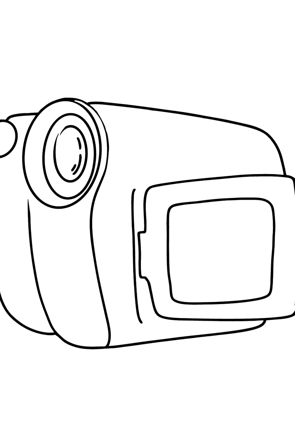 Video camera coloring page ♥ for kids Online or Printable for Free!