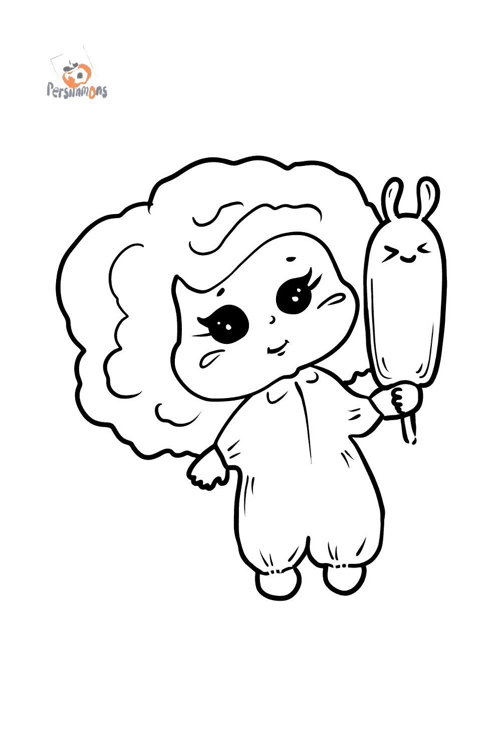 Girl and Ice Cream coloring page ♥ Print and Online for Free!