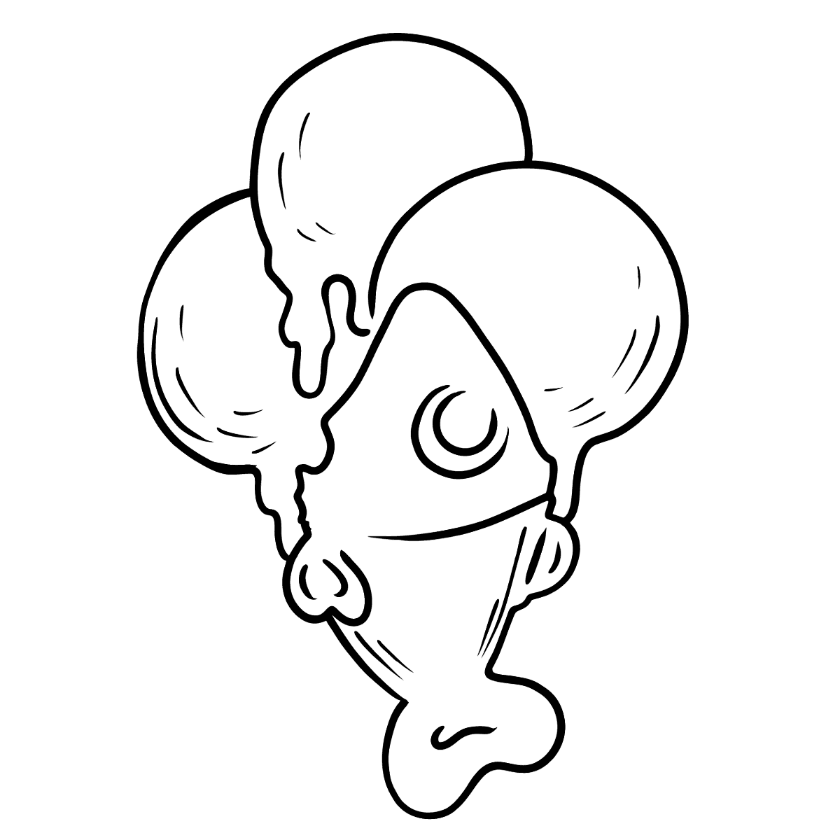 Bubble Gum Ice Cream coloring page ♥ Print and Online for Free!