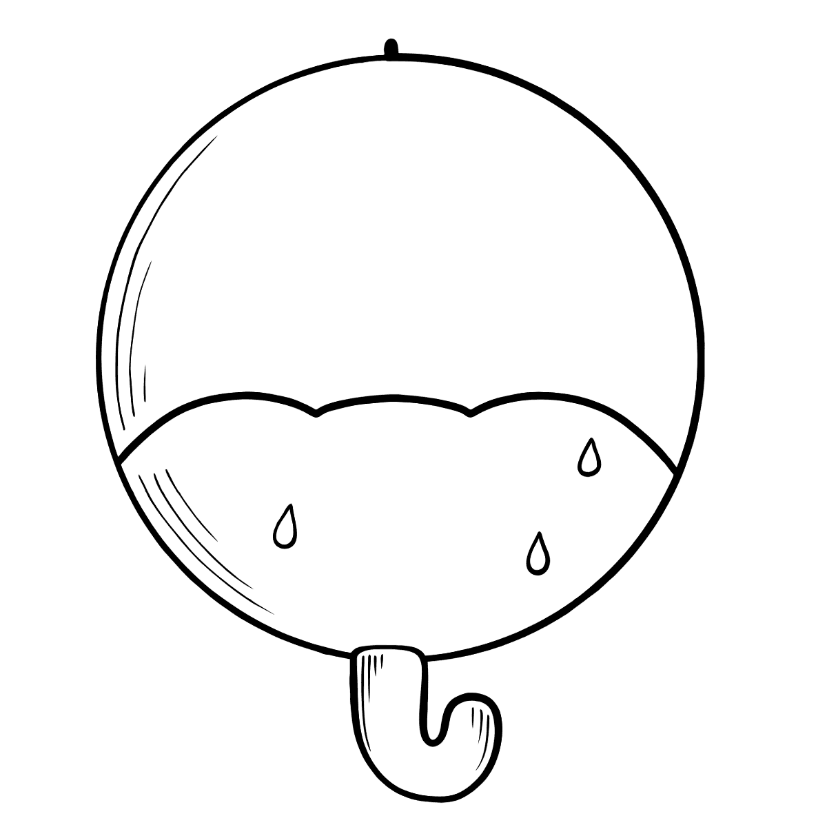 Ice Cream Popsicle with Glaze coloring page ♥ Print and Online for Free!