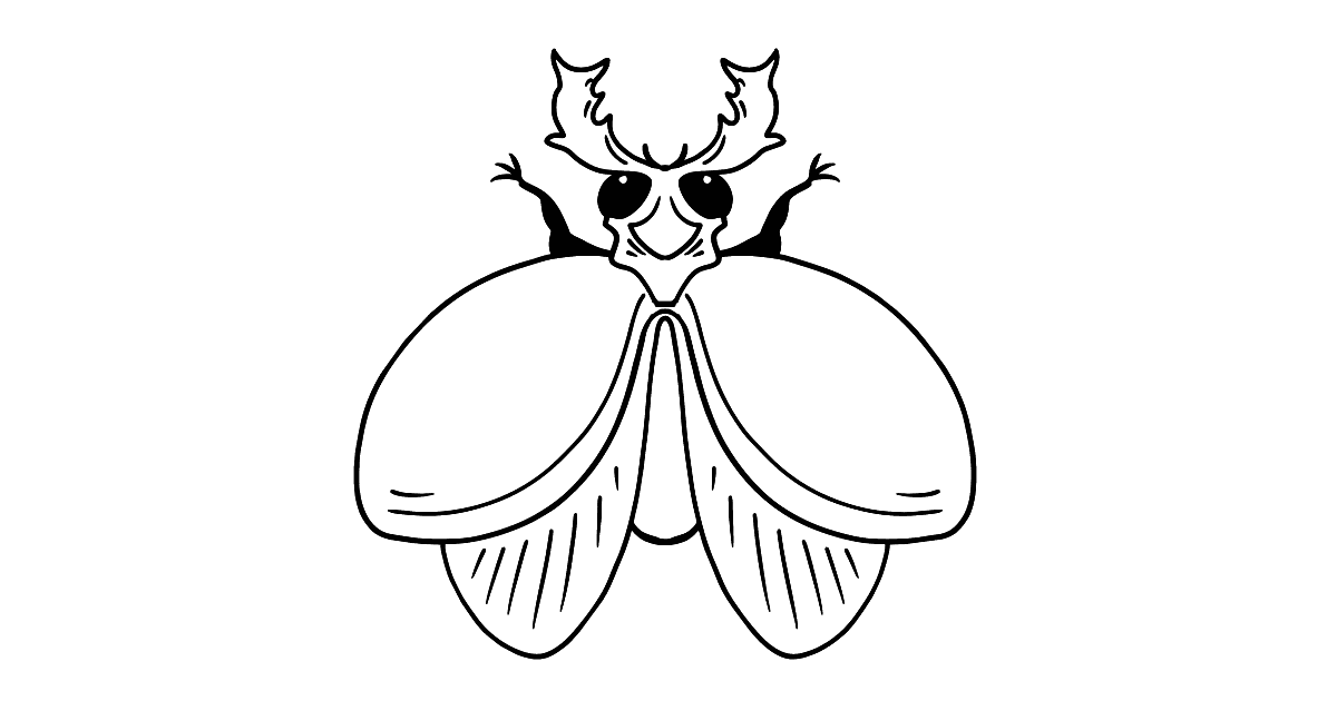Beetle coloring page ♥ Print and Online Free!