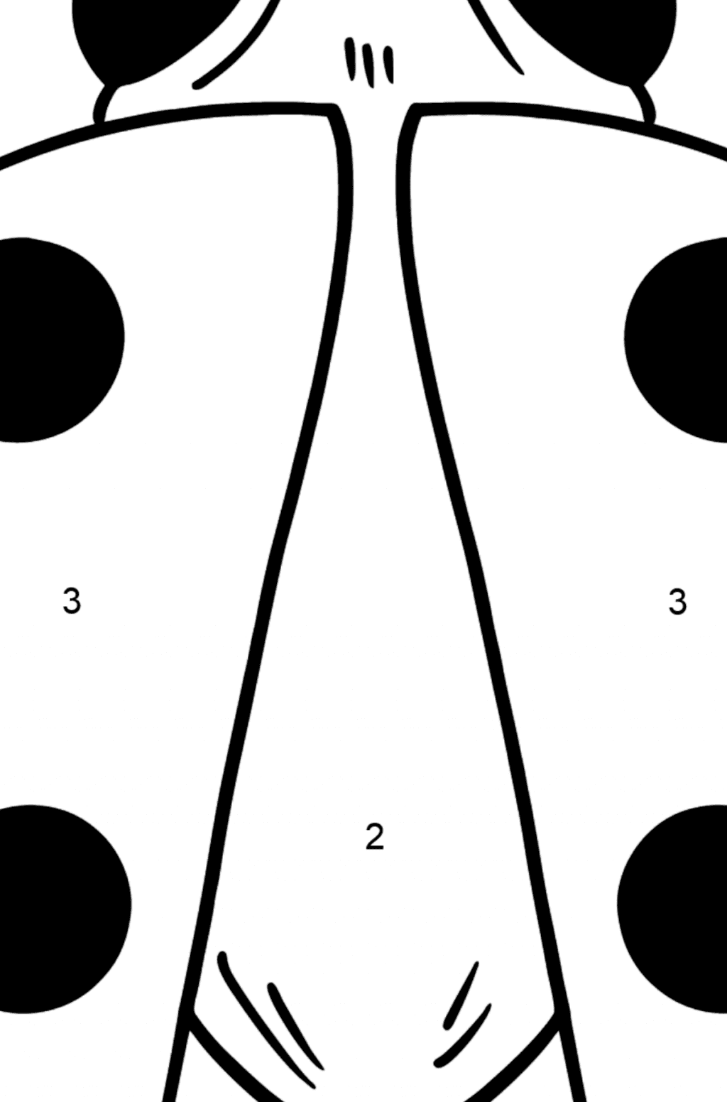 Ladybug coloring page ♥ Print and Online Free!