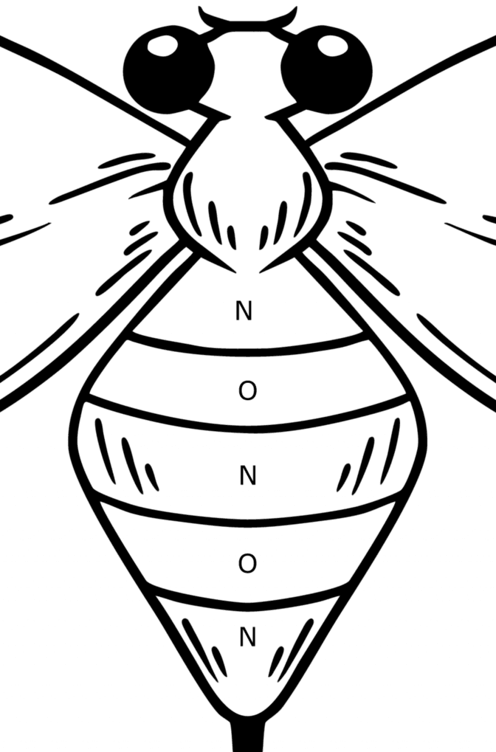 Disegno di Vespa da colorare per bambini ♥ Online o stampare gratis!