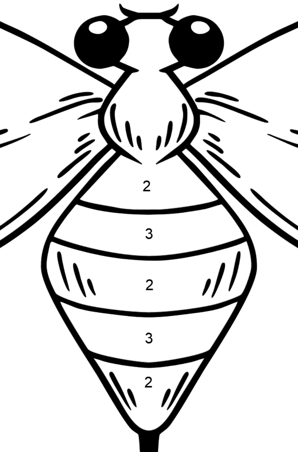 Wasp coloring page ♥ Print and Online Free!