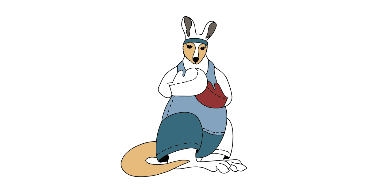 Omalovánka klokan boxer pro děti - Online a Tisk zdarma!