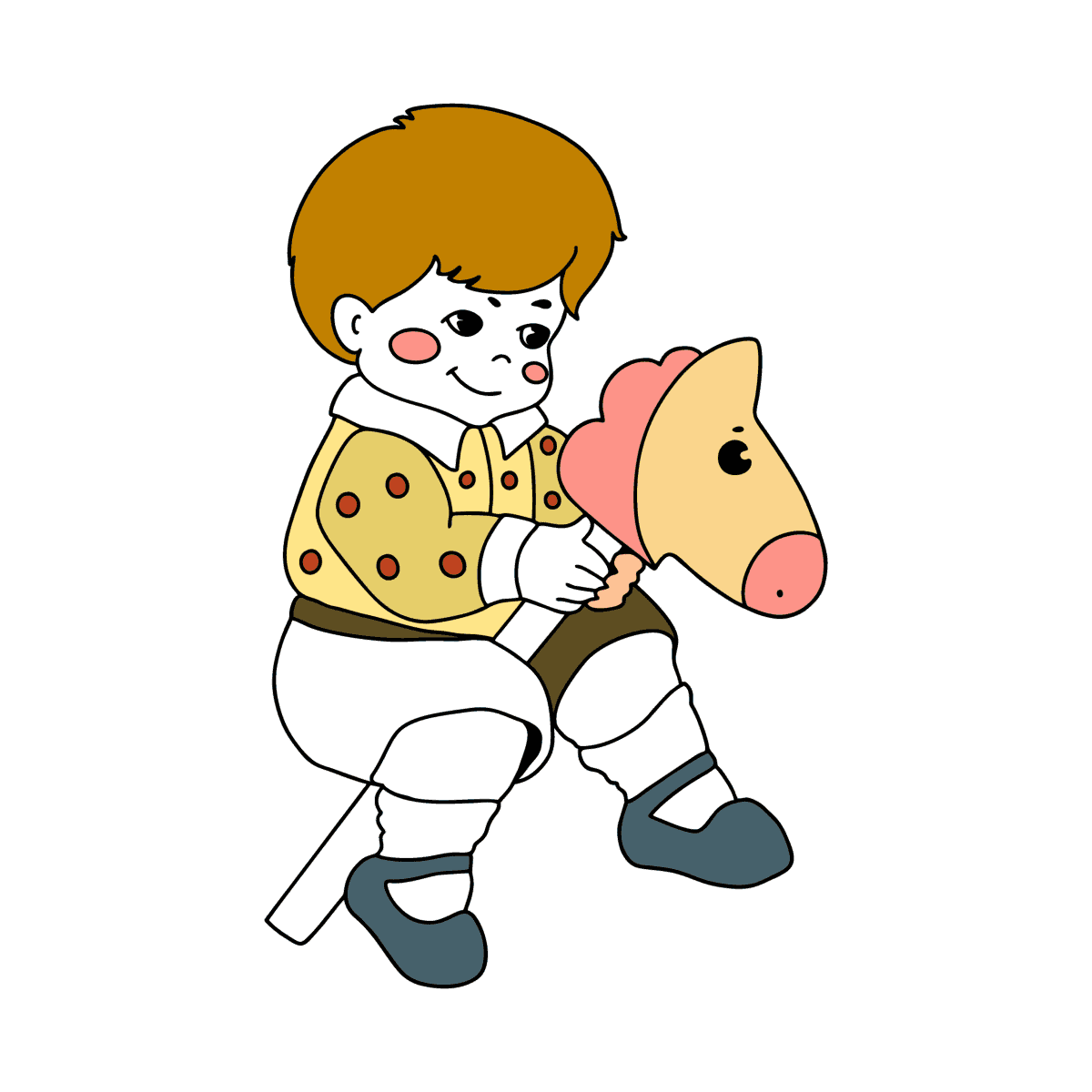 Boy And Horse oloring Page Online And Print For Free boy-and-horse-oloring-page-online-and-print-for-free