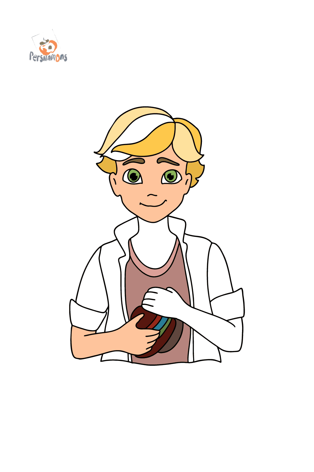 Dibujo de Adrian Cat Noir para colorear ♥ Imprime y en Línea