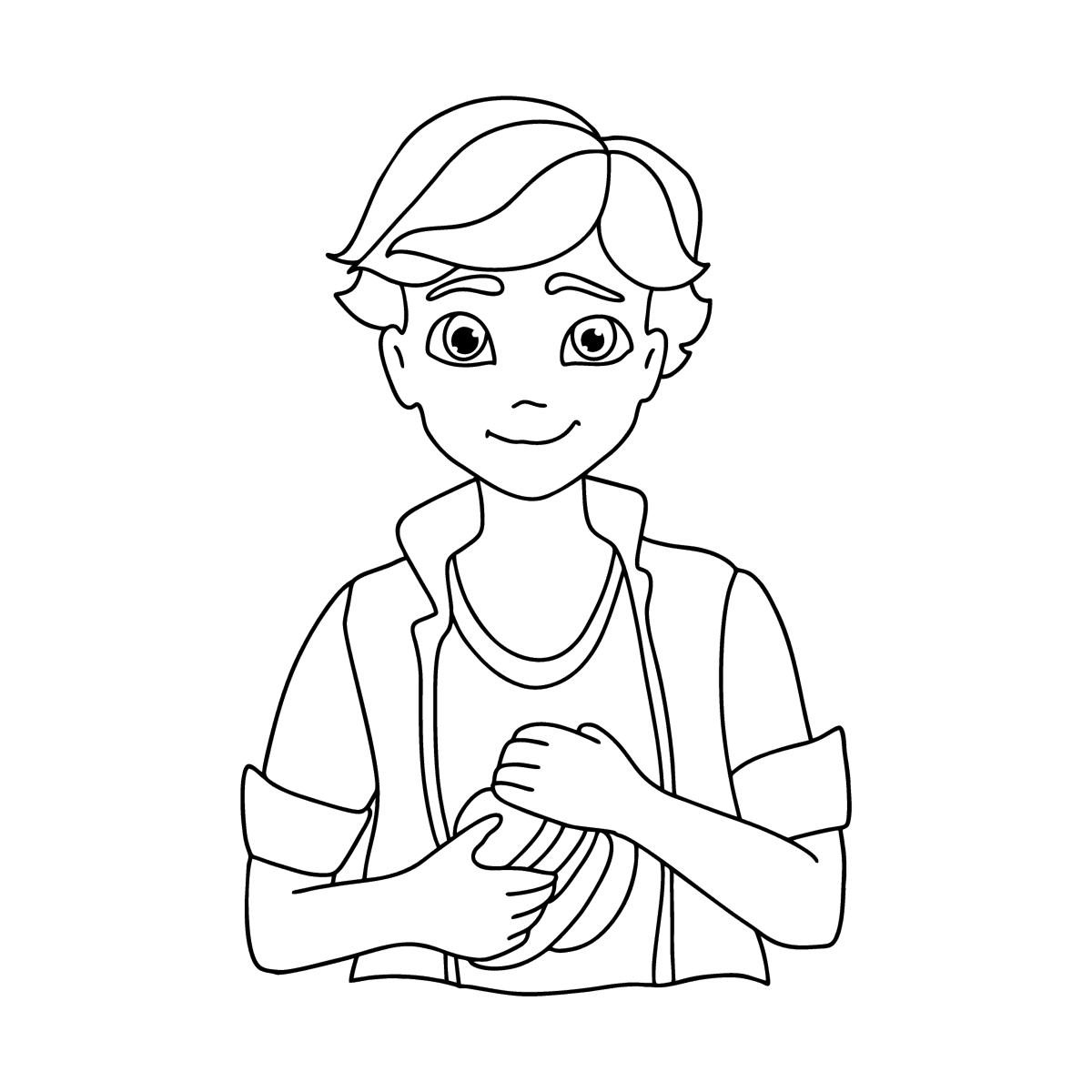 Boyama sayfası Adrian çocuklar için | Coloring-for-Kids.com