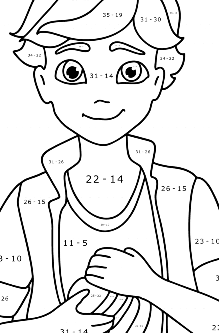 Coloriage Adrien Agreste (Chat Noir) ♥ En Ligne Coloriage à imprimer