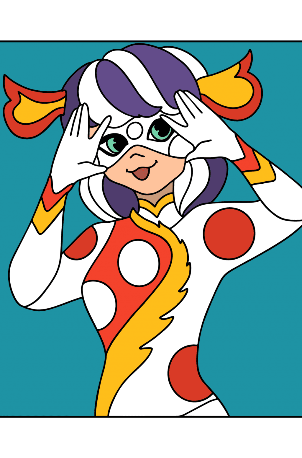 Dibujo de Kwami Trixx para colorear ♥ Imprime y en Línea