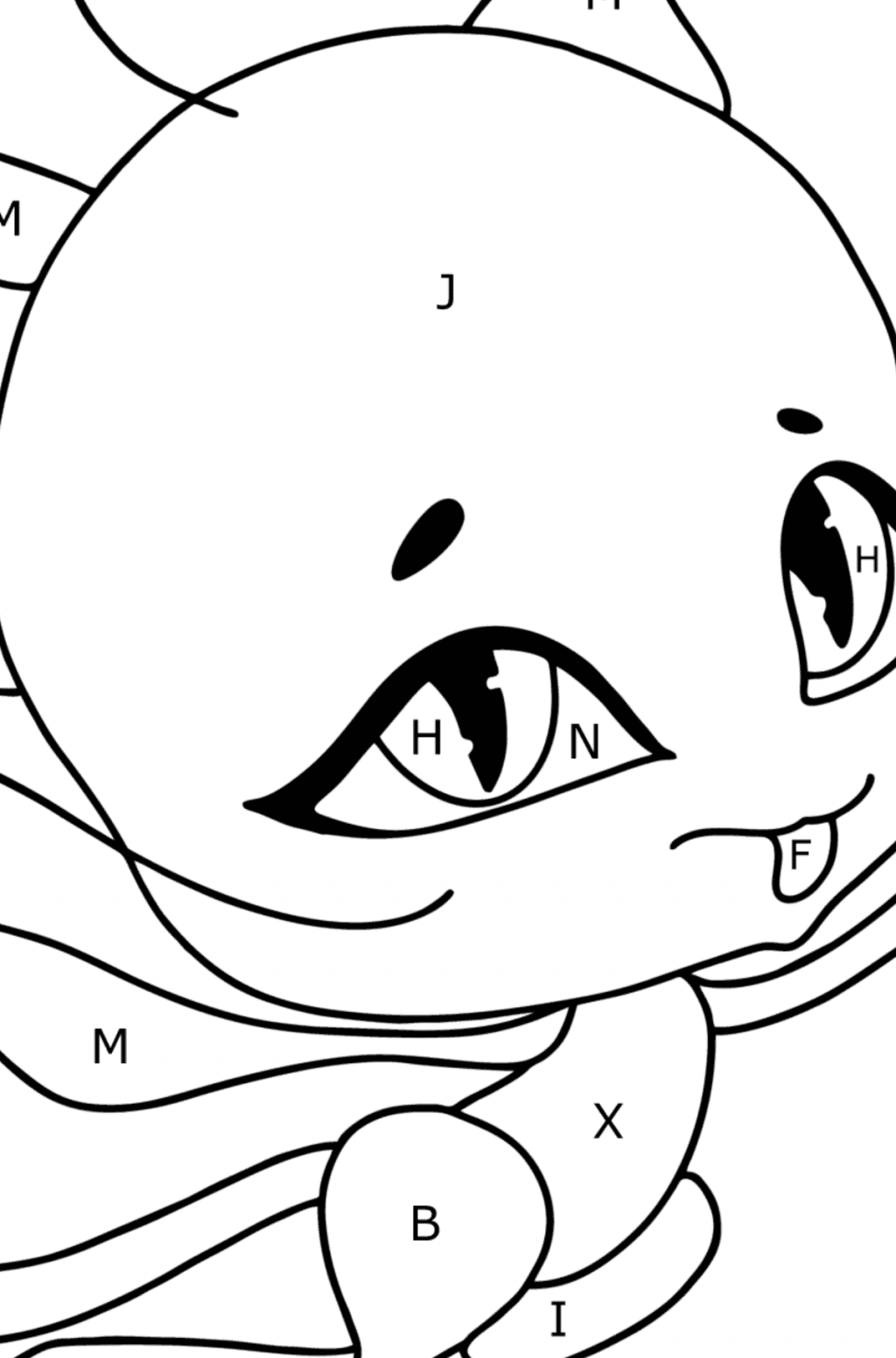 Kwami Plagg coloring page ♥ Online and Print for Free!