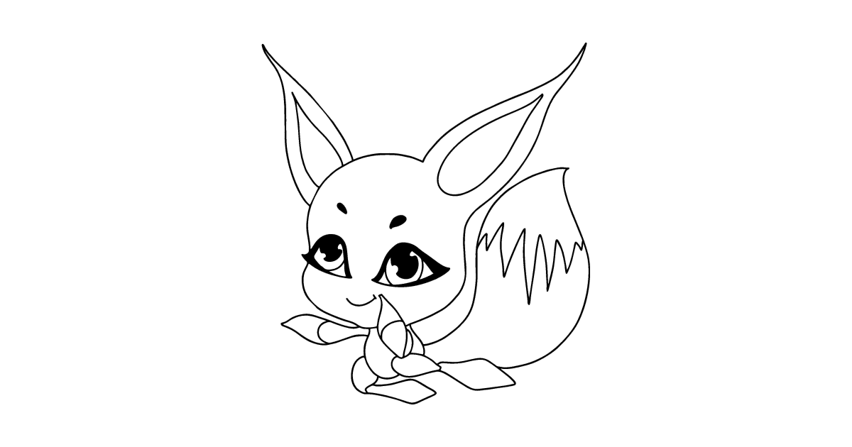 Dibujo de Kwami Trixx para colorear ♥ Imprime y en Línea