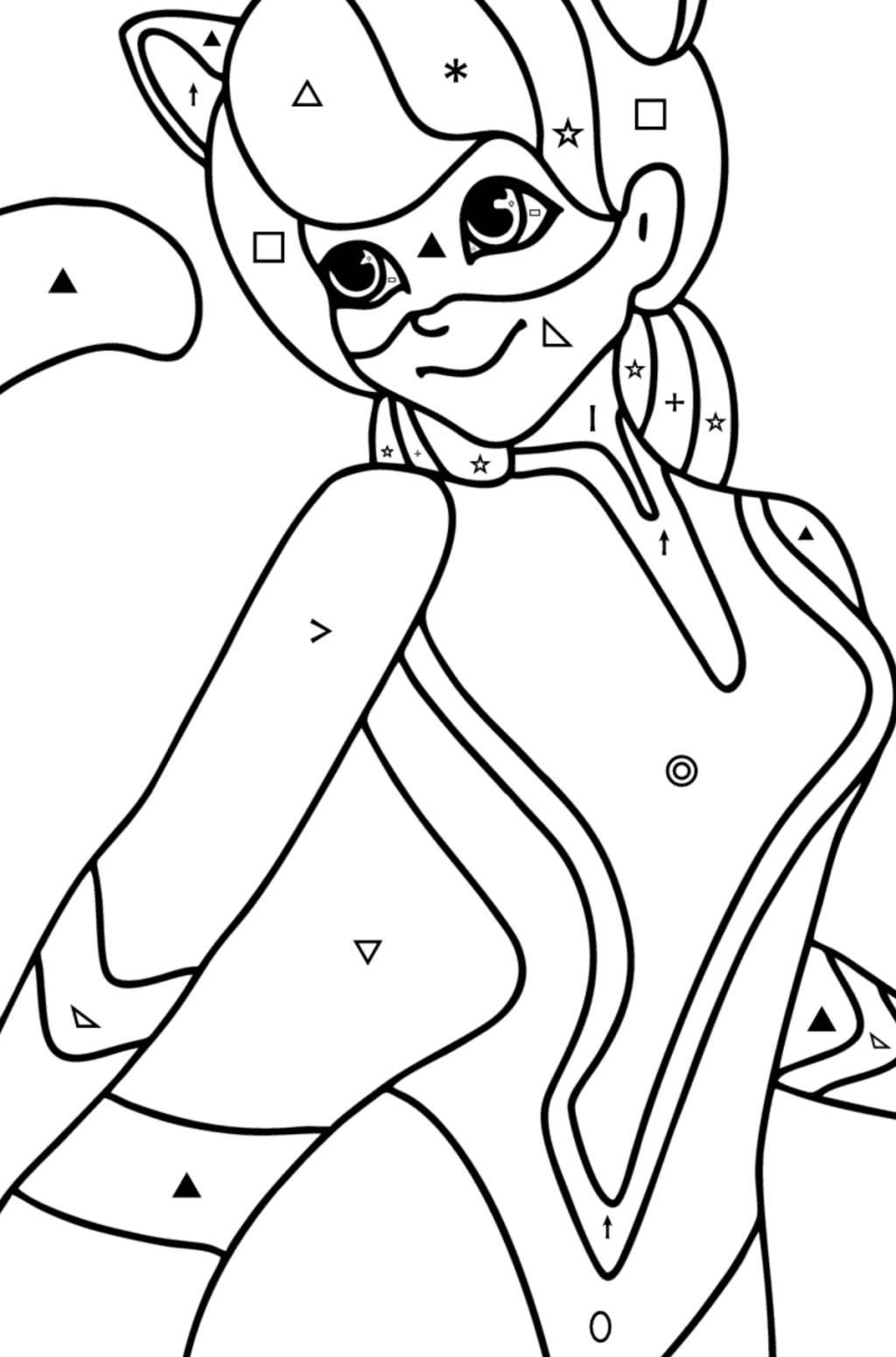 Lady Noir coloring page ♥ Online and Print for Free!