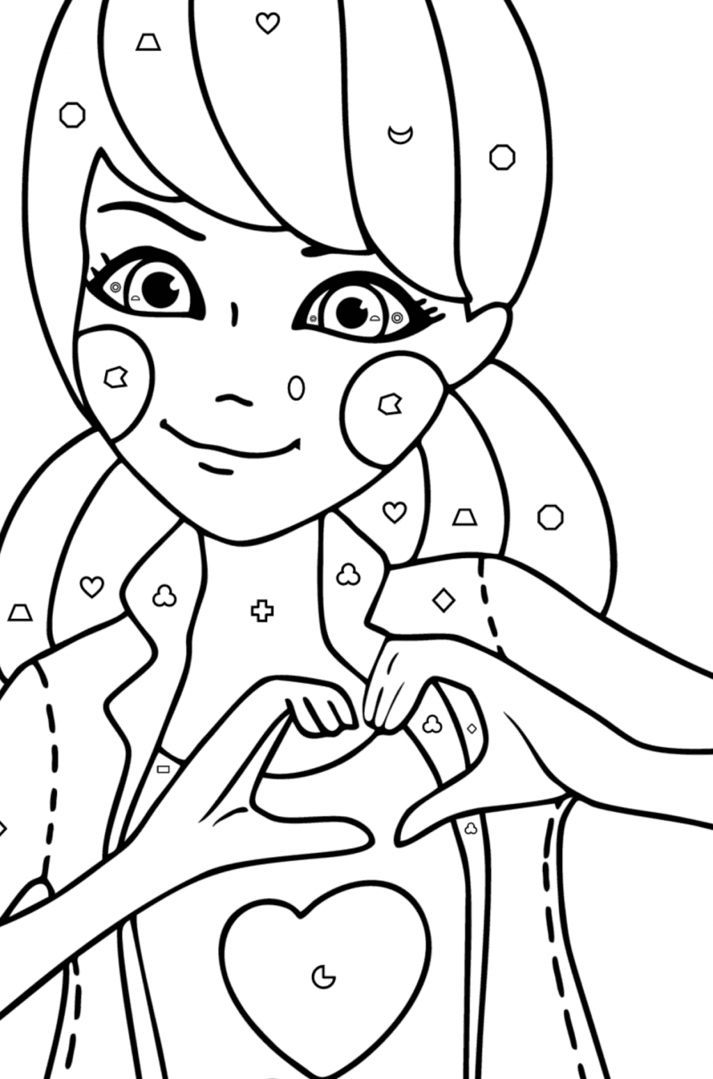 Målarbild Marinette online & skriv ut | Coloring-for-Kids.com