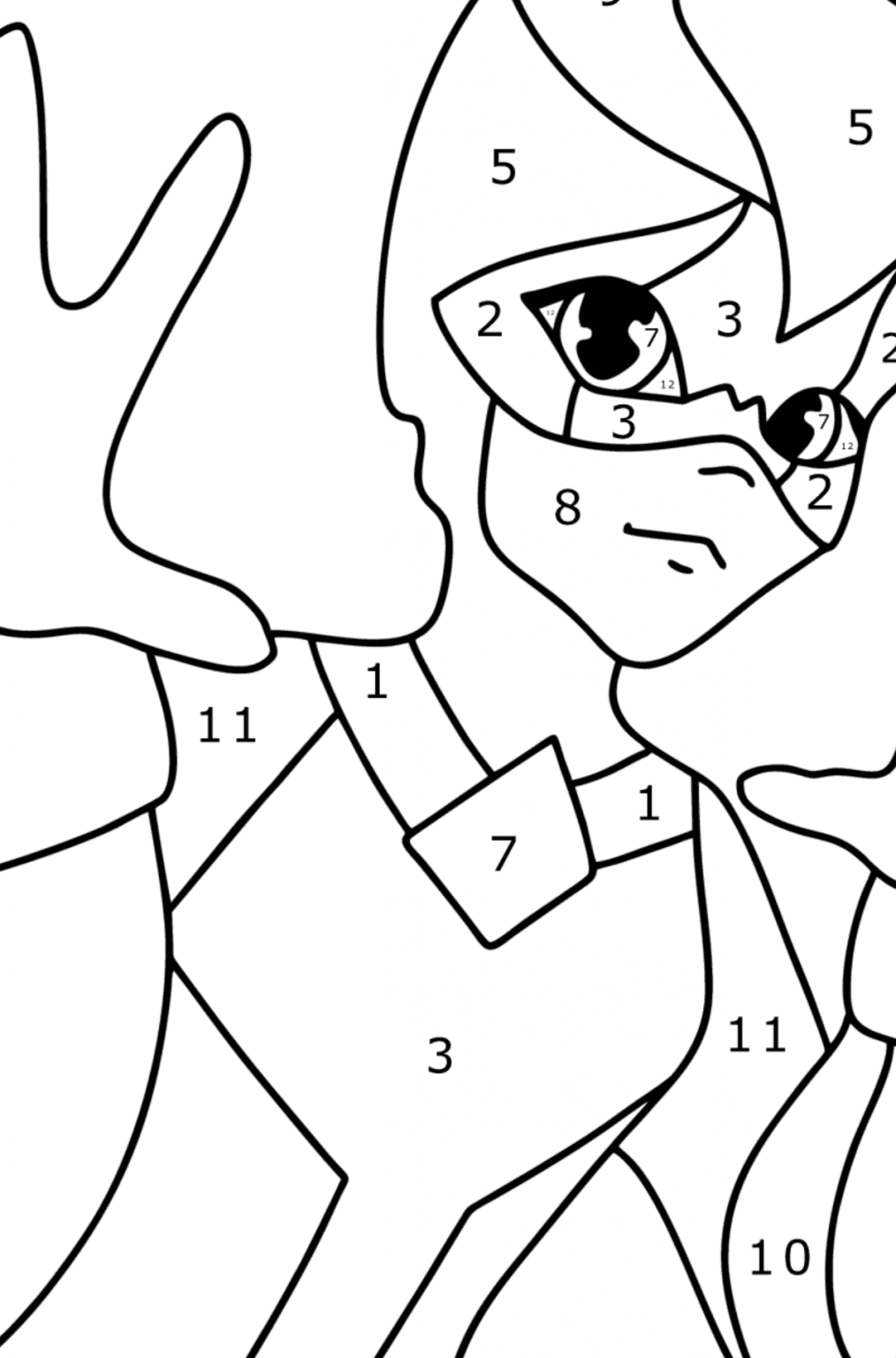 Snake Noir coloring page ♥ Online and Print for Free!