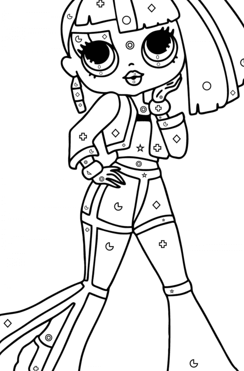 Målarbild LOL OMG Angles Lights | Coloring-for-Kids.com