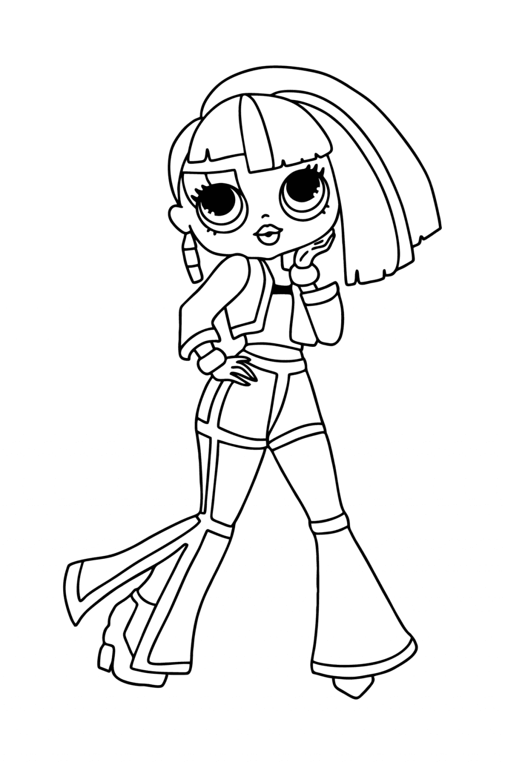 Målarbilder Docka LOL OMG för barn | Coloring-for-Kids.com