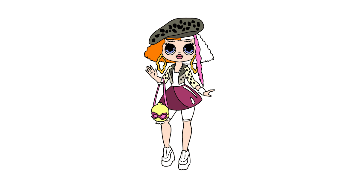 Colouring page LOL OMG Neonlicious ♥ Online and Print for Free!