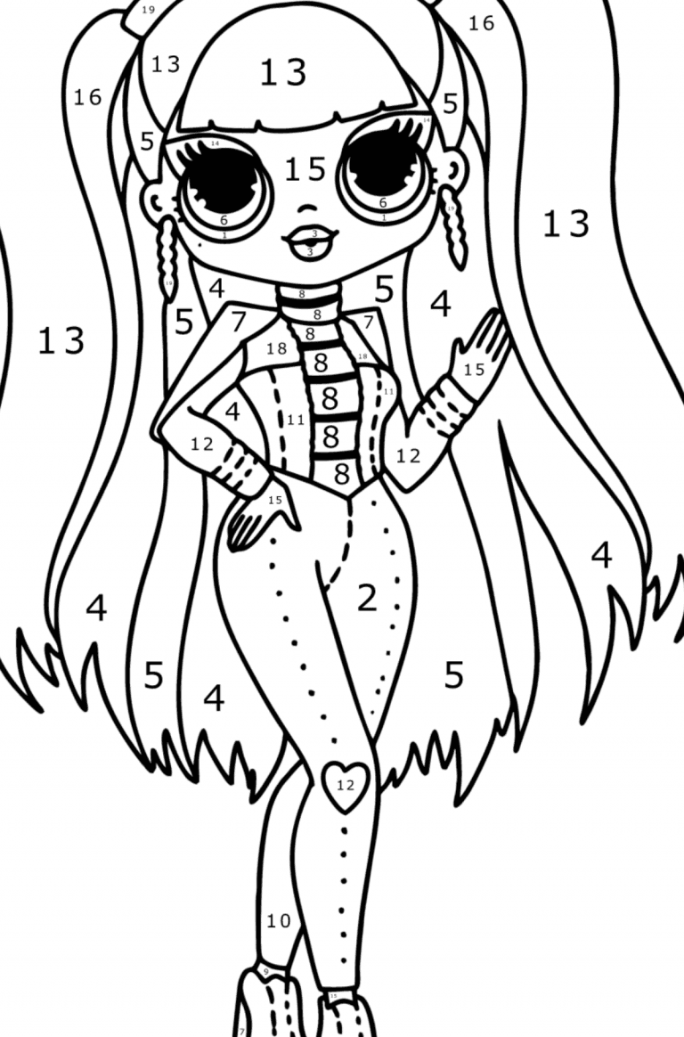 Colouring page LOL OMG Spicy Babe ♥ Online and Print for Free!