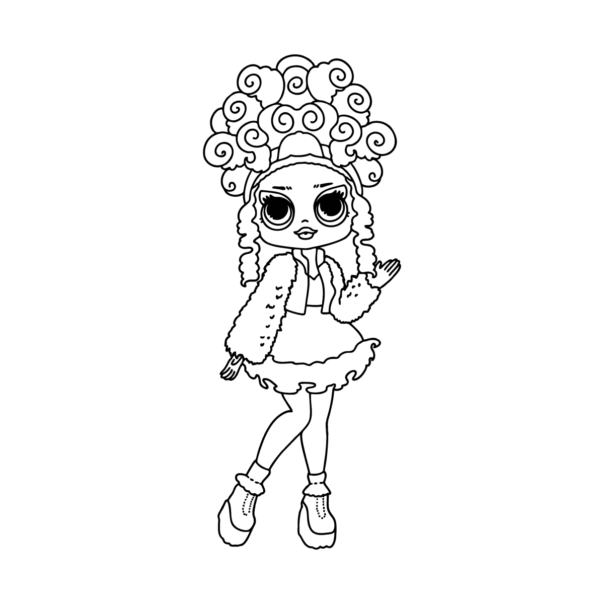 Coloring page LOL OMG Sweets ♥ Online and Print for Free!