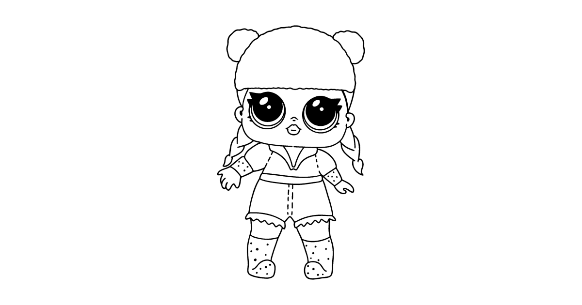 Brrr B.B. Glam Glitter coloring page - Online and Print