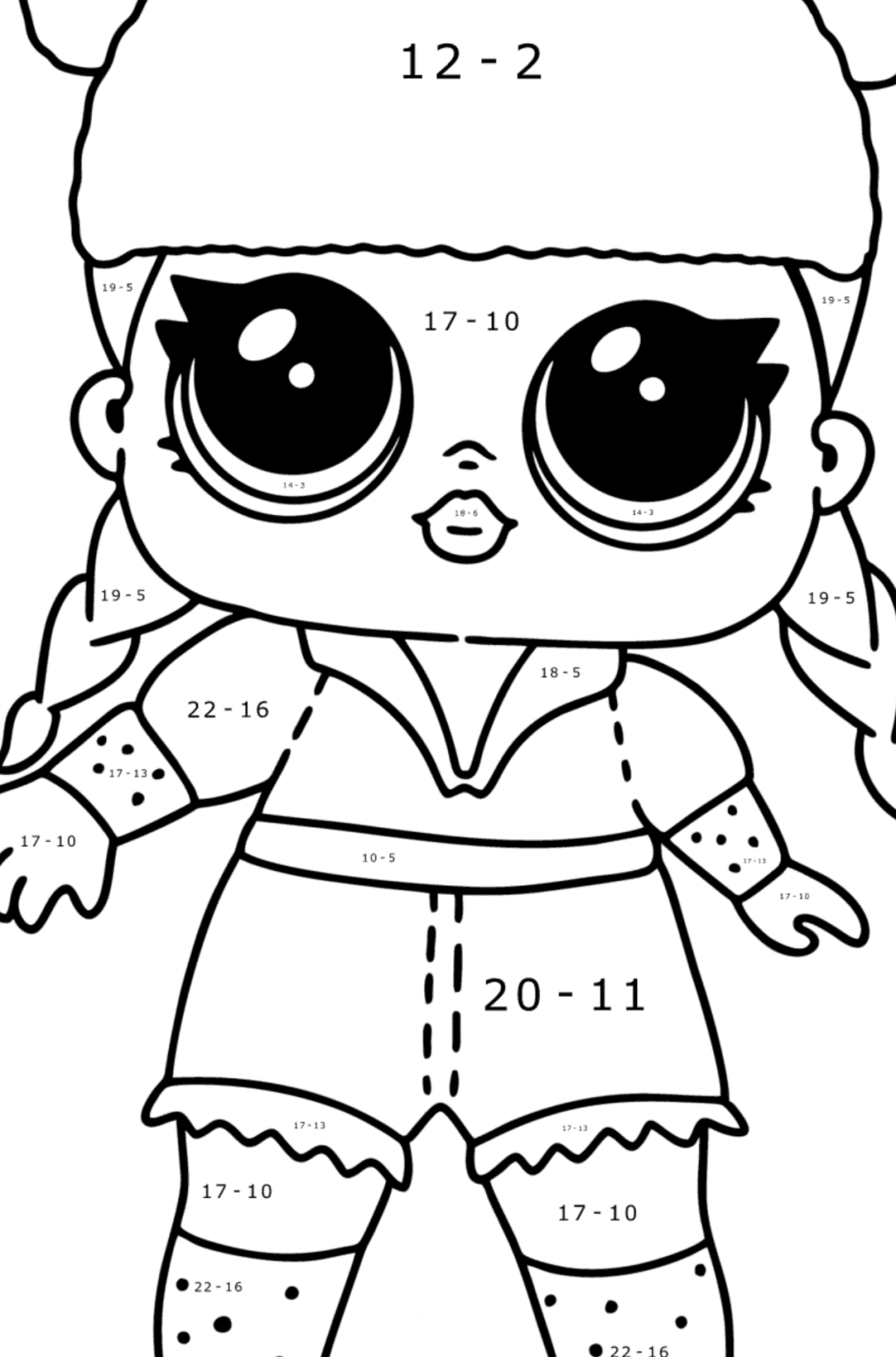 Brrr B.B. Glam Glitter coloring page - Online and Print