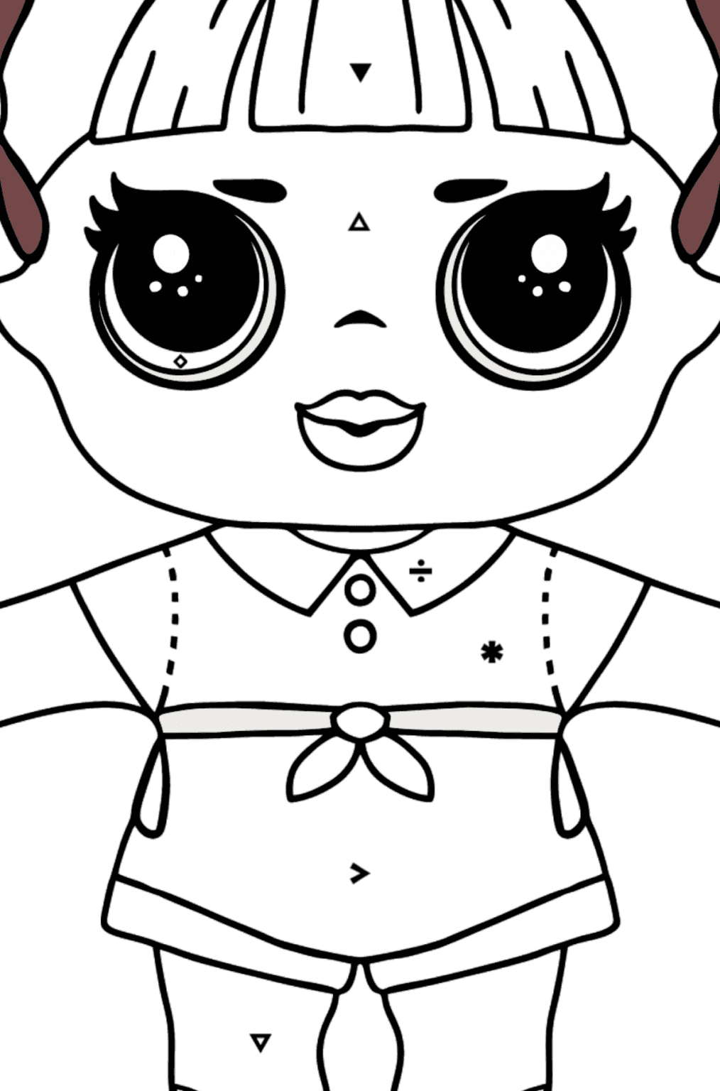 LOL Surprise Doll Cheer Captain Coloring page - Online and Print!