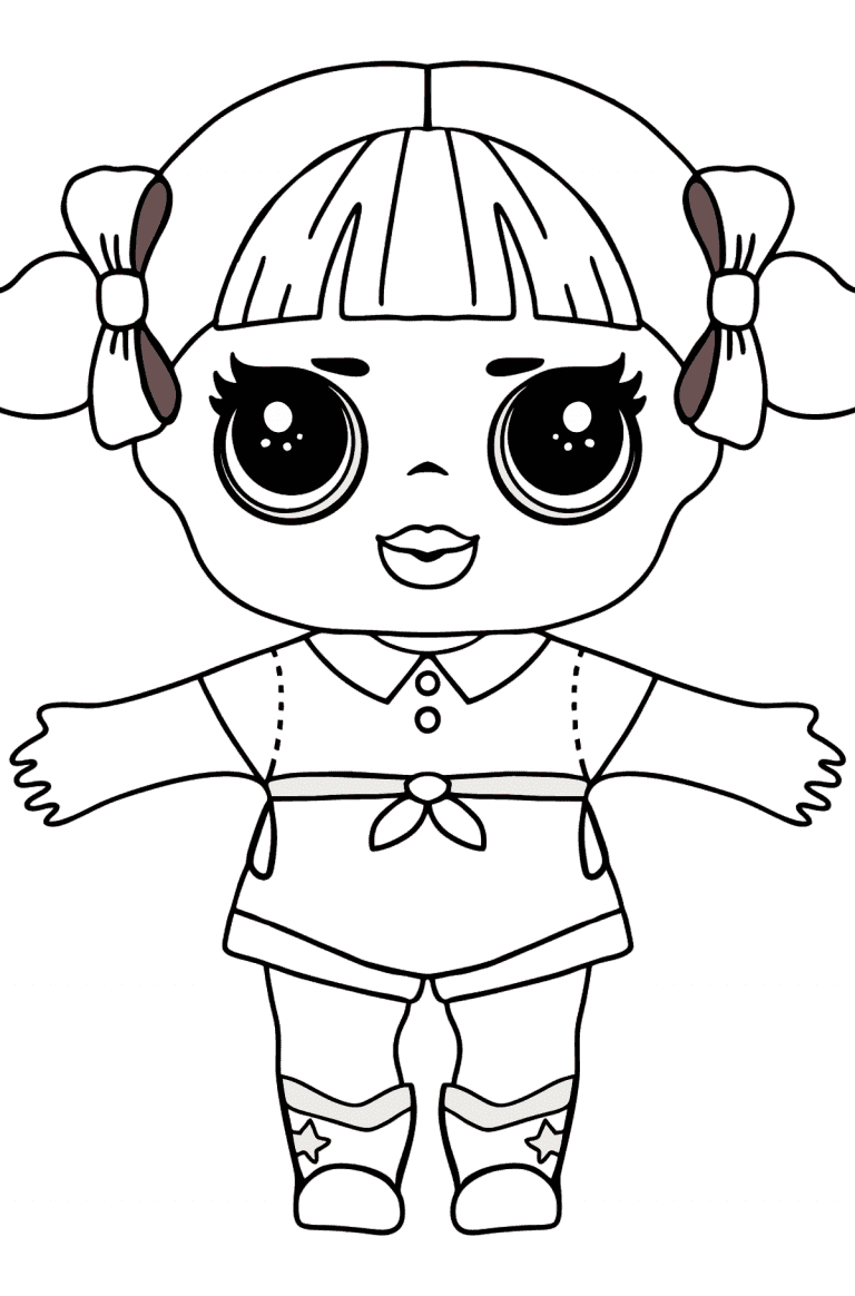 LOL Surprise Doll Cheer Captain Coloring page ♥ Online and Print!