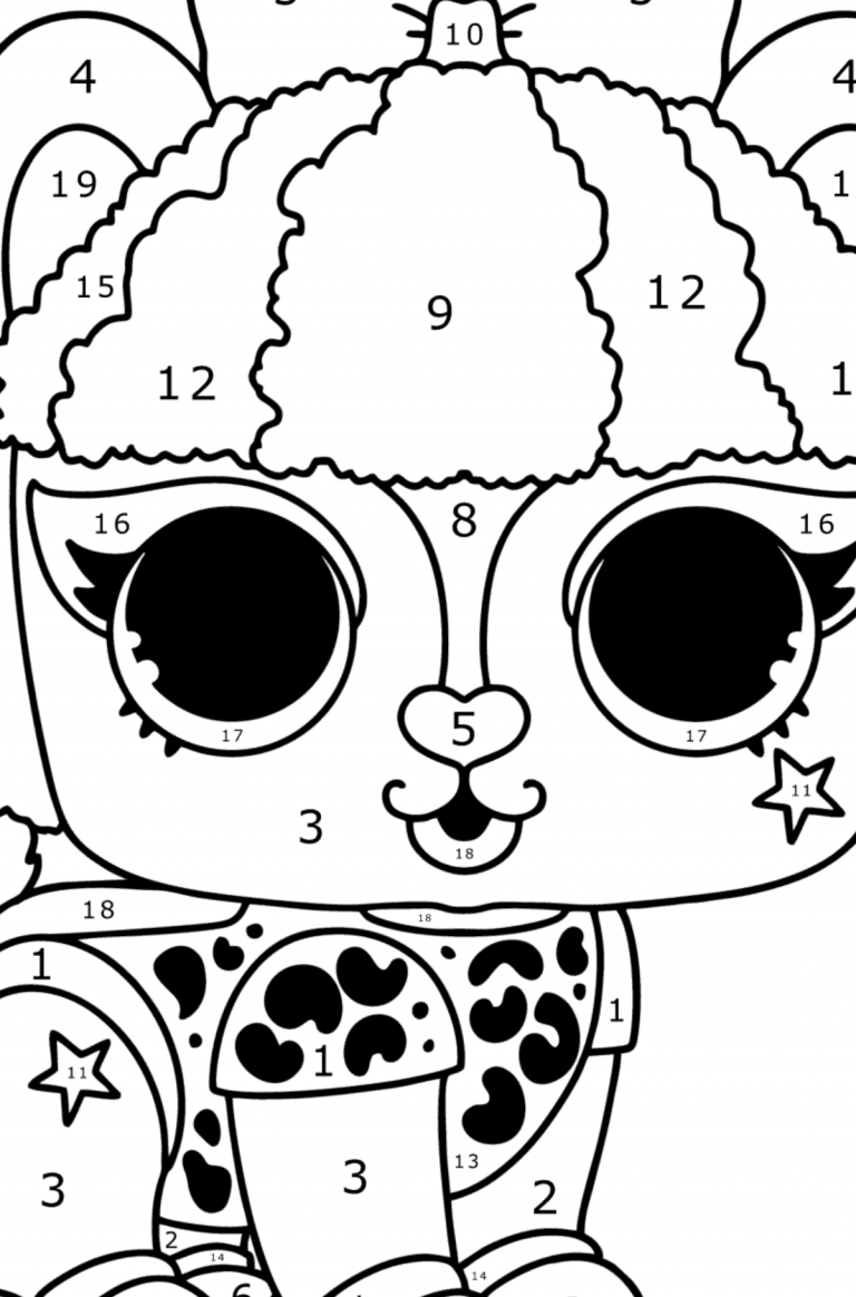 Tegning til farvning LOL Surprise Diva Stripes ♥ Online og Print